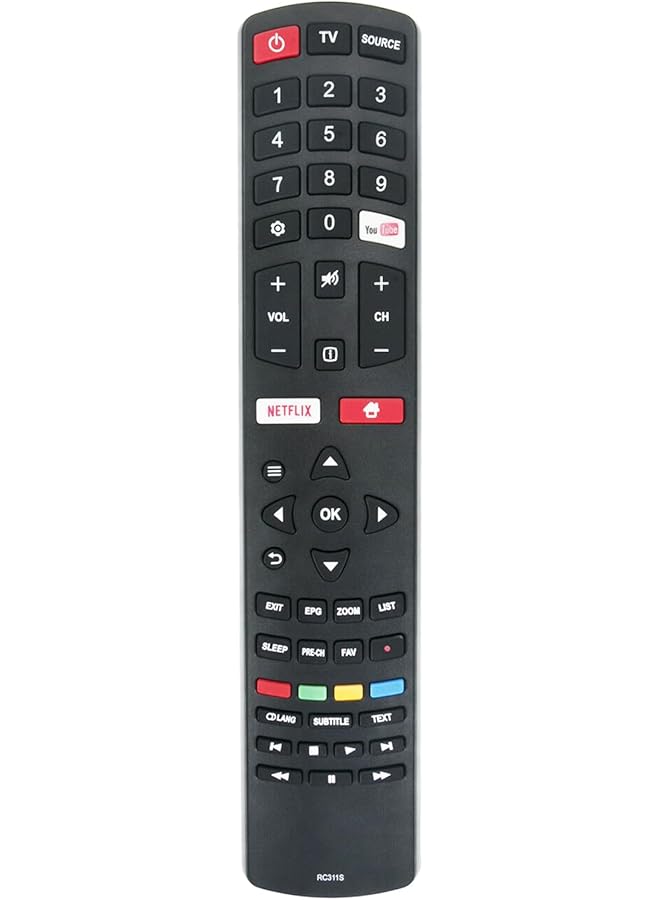 The Bros Universal Remote Control 06-531W52-TY04X RC311S Fit for ...