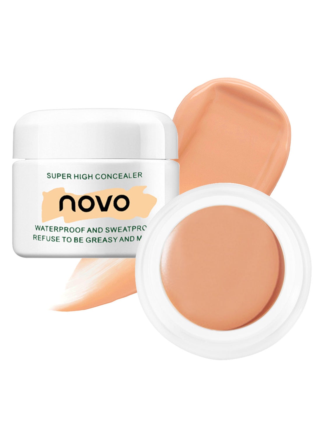 Novo Super High Concealer, Full Coverage Non-Creasing Brightening Under ...