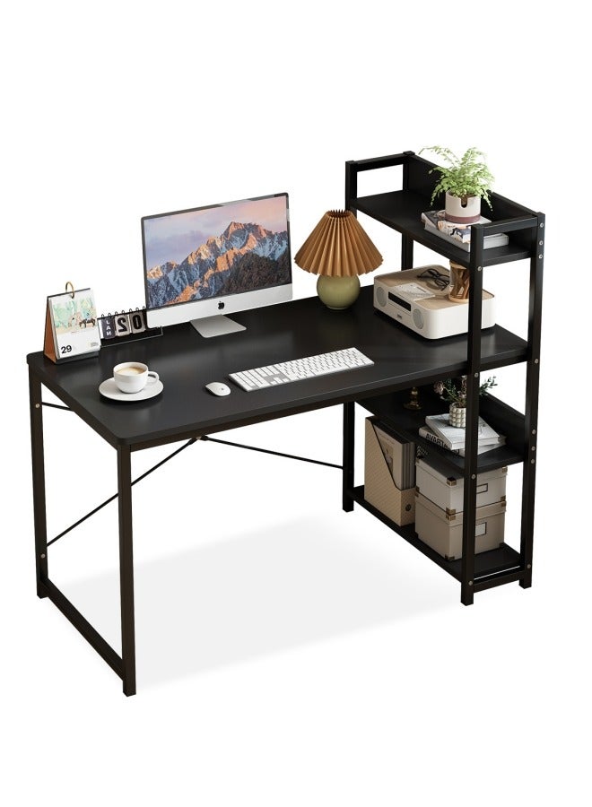ADEBOLA Computer Desk with Storage Bookshelf Modern Simple Home Office Desks & Workstations ...
