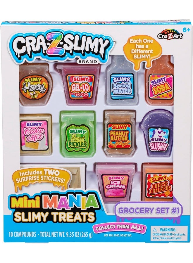 CRA-Z-SLIMY Cra-Z-Slimy Grocery Set #1 Mini Mania Slimy Treats (Pack of ...