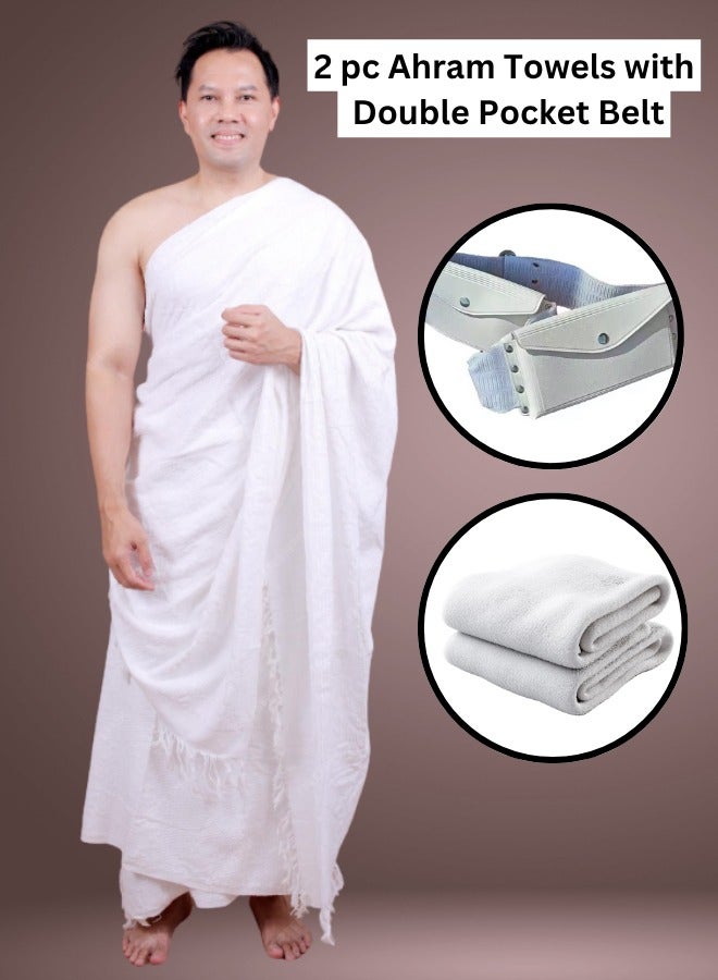 Generic AHLAN Ahram / Ehram / Ihram Towel with Double Pocket ...