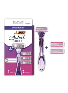 Bic BIC Click 5 Soleil Women's Disposable Razors, 5 Blades With a ...