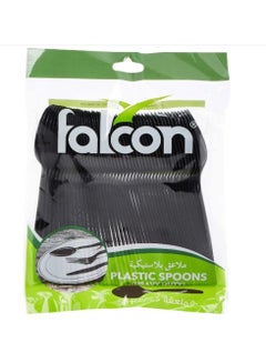 Falconpack Falcon 50 Piece Heavy Duty Plastic Spoons Black UAE | Dubai ...