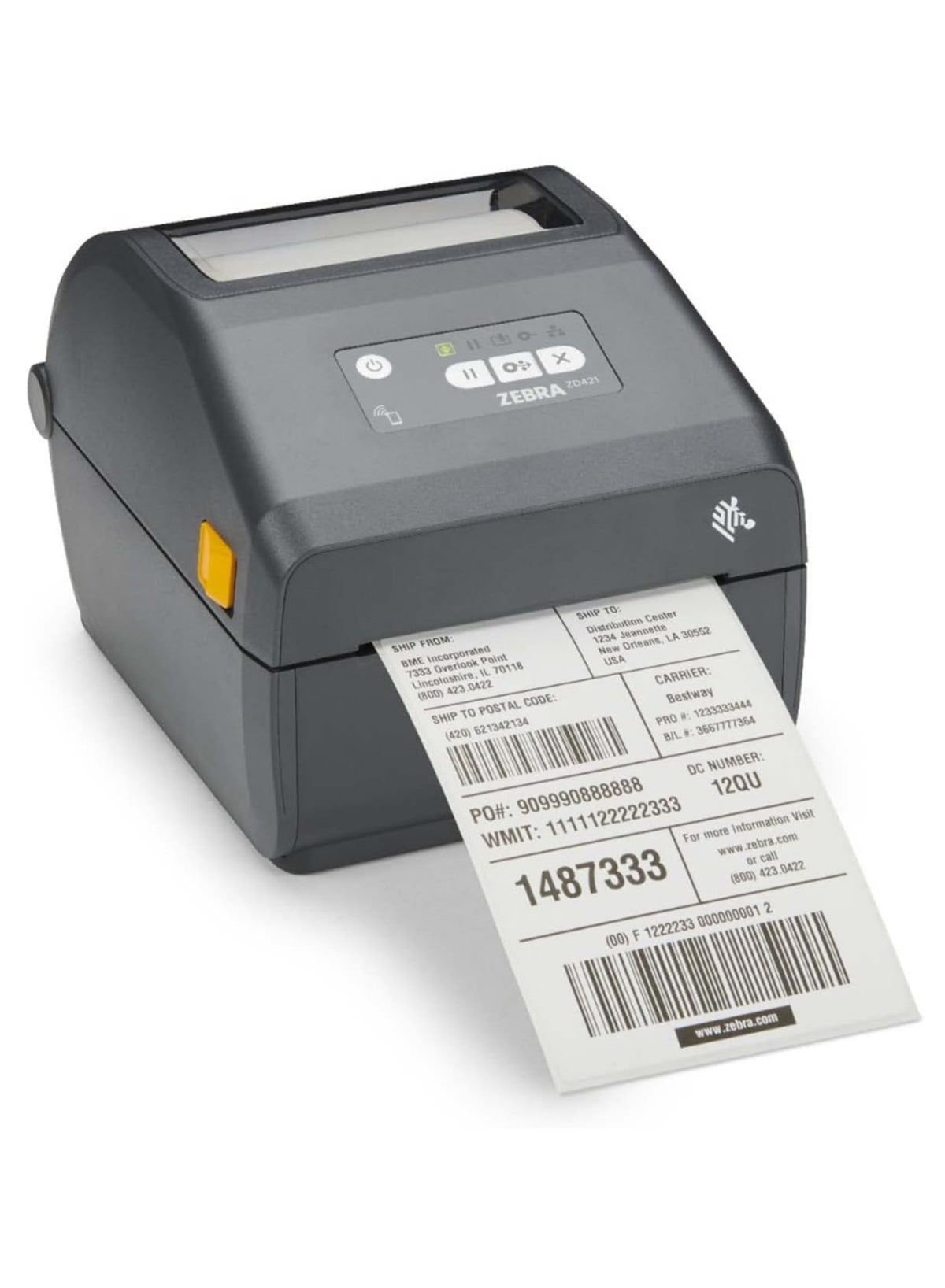 ZEBRA ZD421 Direct Thermal Printer,8 dots/mm (203 dpi), RTC, USB, USB ...