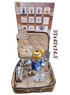 Omega Arabic Camping Tea Coffee Kits With Stove Teapot Cup Windboard ...