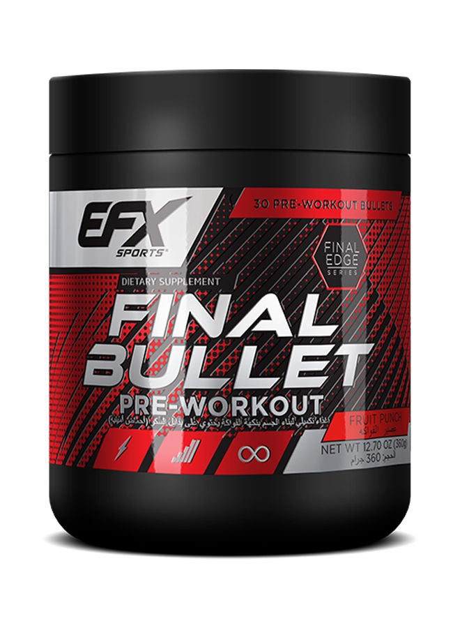 EFX SPORTS Final Bullet Pre-Workout Powder - Fruit Punch - (30 Servings ...