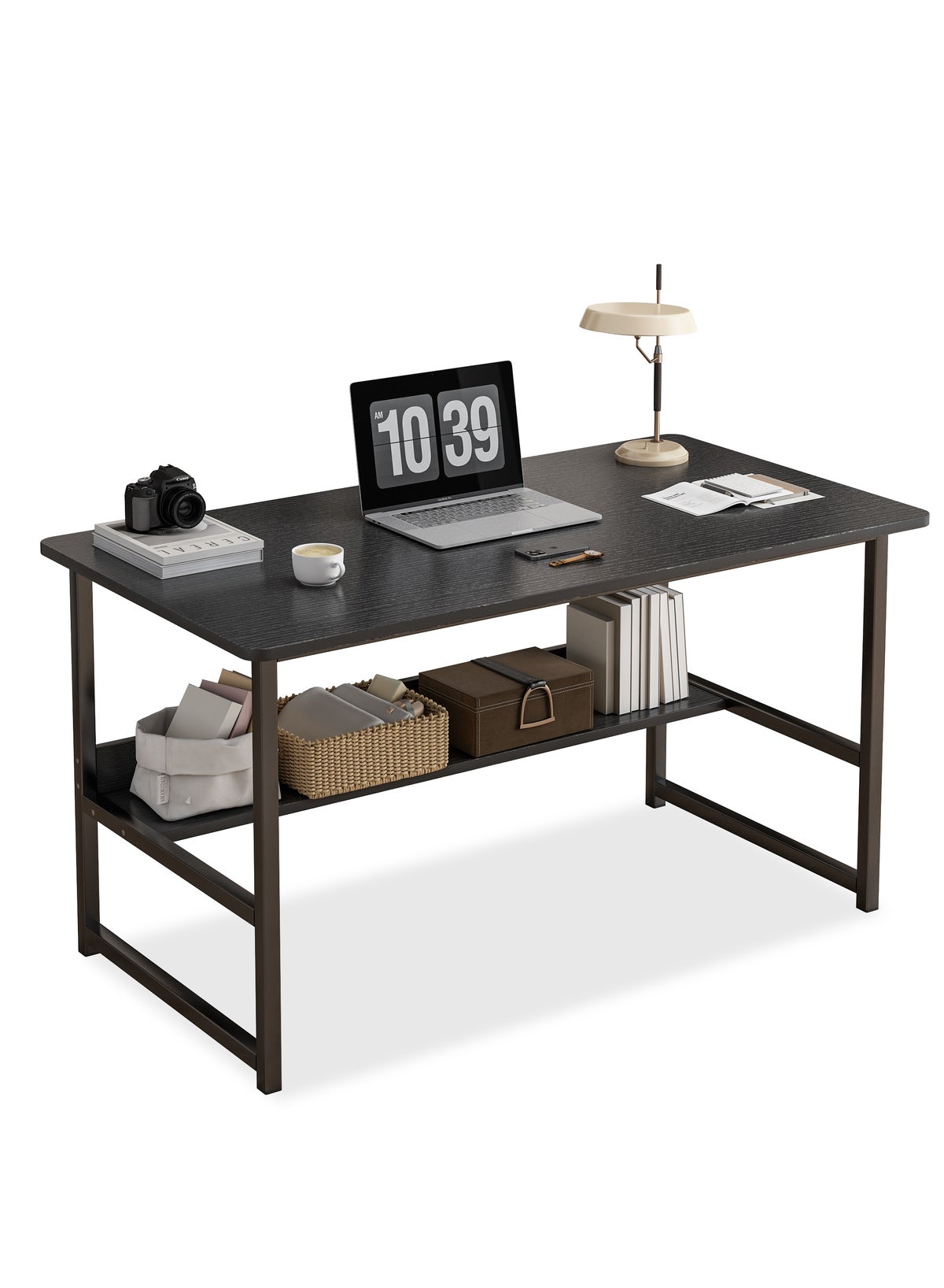 JANTENS Study Table for Home Office,Writing Desk Office Desk With ...