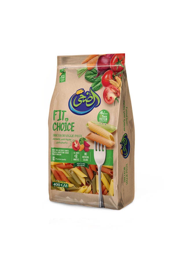 AL DOHA Fit Choice Tricolor Veggie Pasta 400G | Best Price Egypt ...