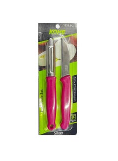 KOHE Stainless Steel 2 Piece Serrated Combo Of Knife And Peeler for ...