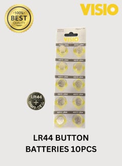 Visio VISIO LR44 BUTTON BATTERIES 10 PCS MODEL: LR44 KSA | Riyadh, Jeddah
