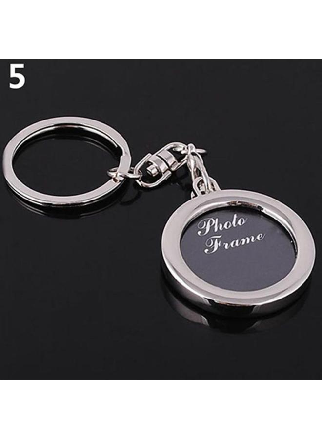 Generic Creative Key Chain Mini Heart Square Round Oval Insert Photo ...