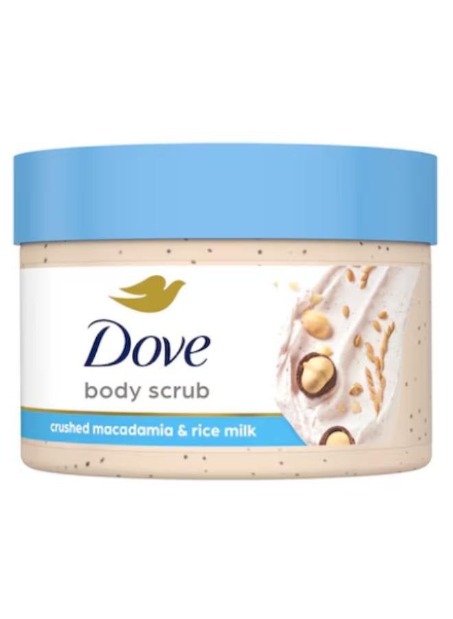 Dove Body scrub and polish with macadamia extract and rice milk - 298 g ...