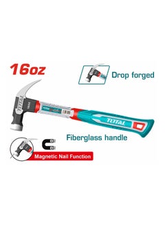 TOTAL TOTAL Claw Hammer Fiberglass Handle Heat Treated Carbon Steel ...