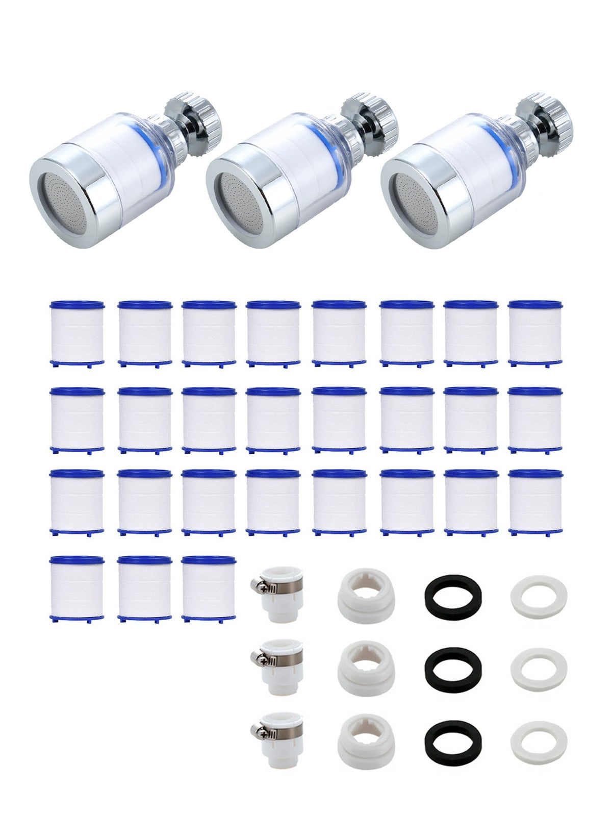 Teuuea Universal Faucet Water Filter, 360° Rotatable Kitchen Sink Tap ...
