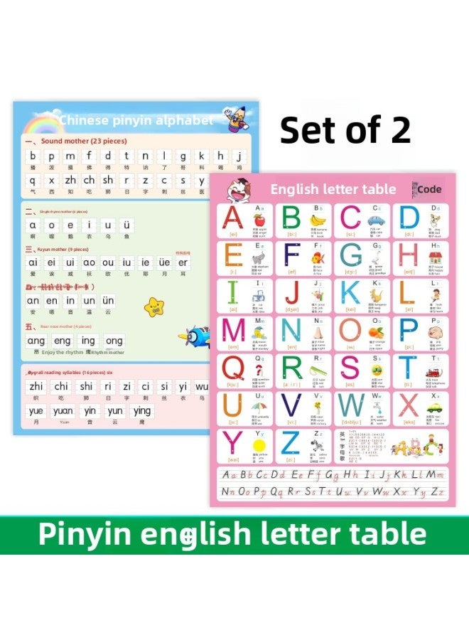 Generic 26 Chinese Pinyin Alphabet Wall Stickers First Grade Initial ...