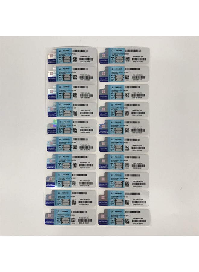 Generic Windows 10/11 Pro COA Label KEY Label Genuine KEY Global Code-Color:win 10 Pro | Best ...