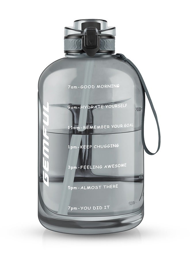 GEMFUL 3l Goal Large Water Bottle with Handle BPA Free Leakproof ...