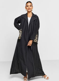Khizana Embroidered Abaya With Pockets & Sheila UAE | Dubai, Abu Dhabi