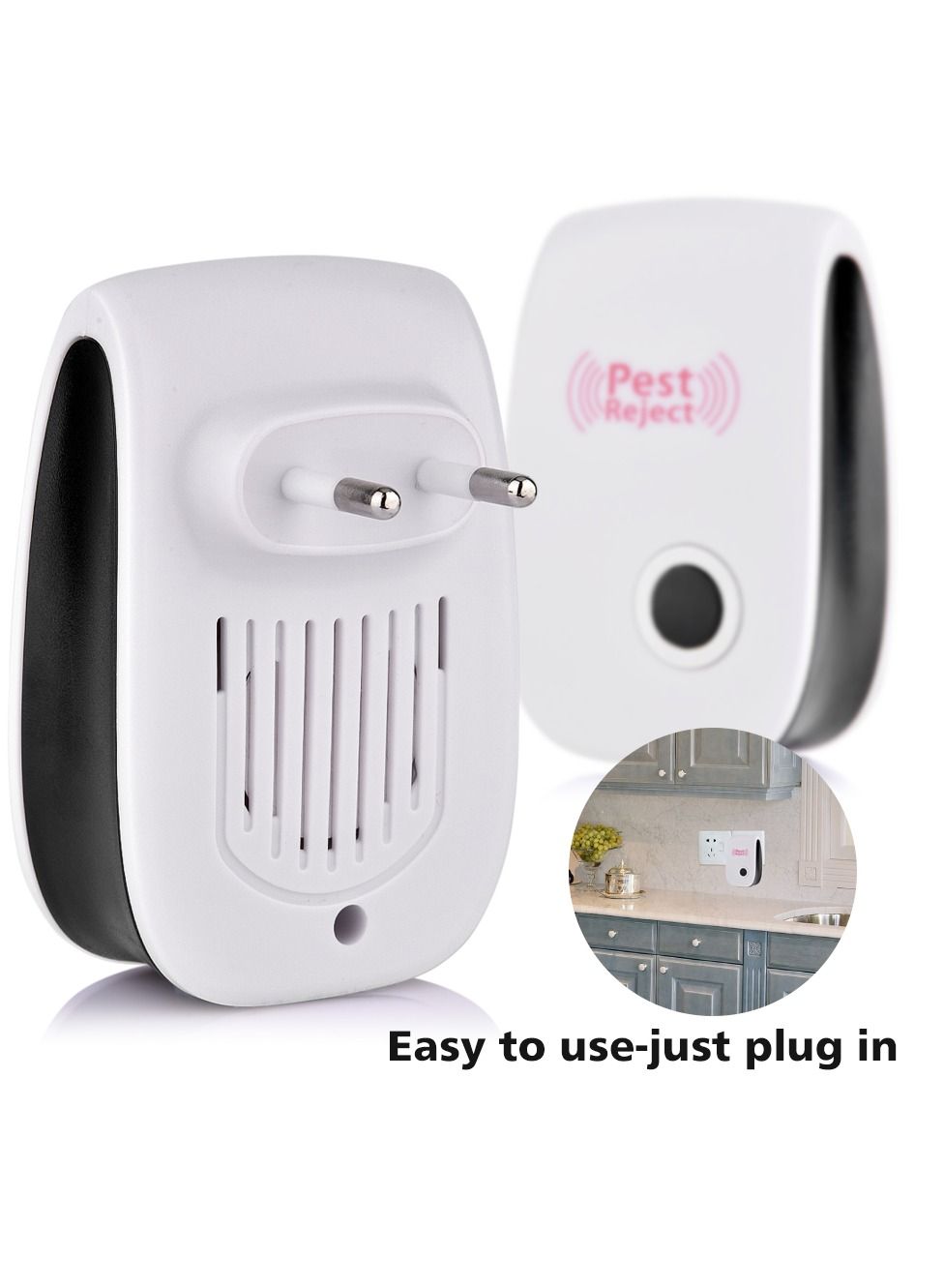 Pest Reject Electronic Pest Reject Ultrasonic Mouse Cockroach Repeller ...