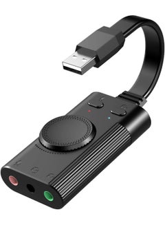 Generic USB Sound Card, TechRise External Sound Card with Volume ...