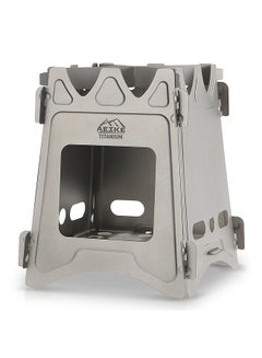 Generic Aeike Camping Wood Stove Portable Folding Lightweight Titanium ...