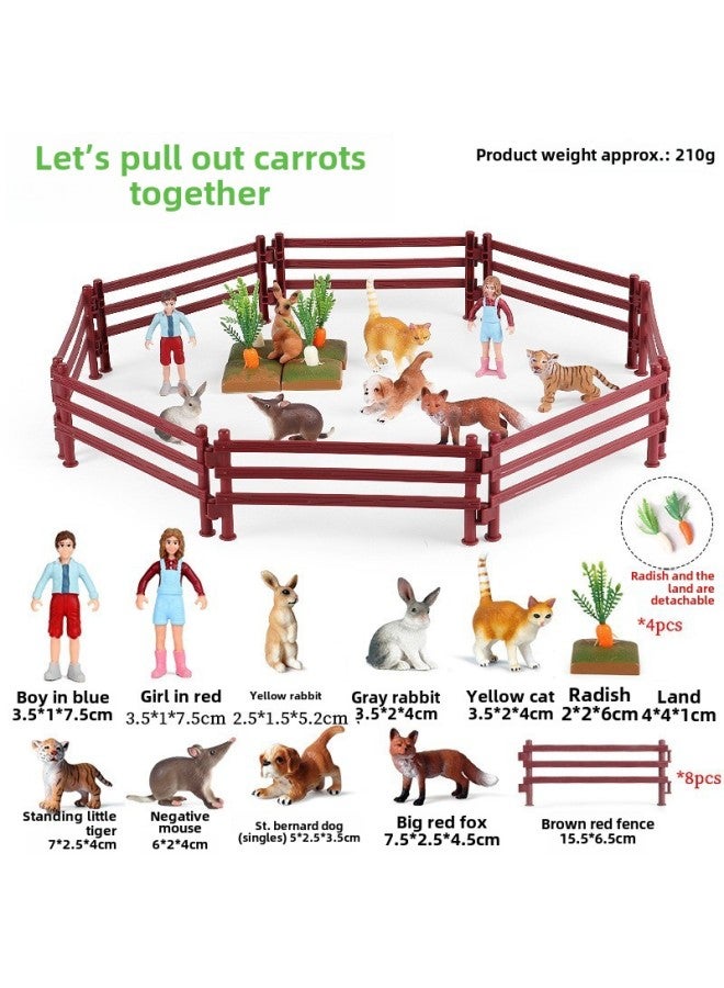 Generic Simulation African Grassland Wildlife Model Set Lion Tiger ...