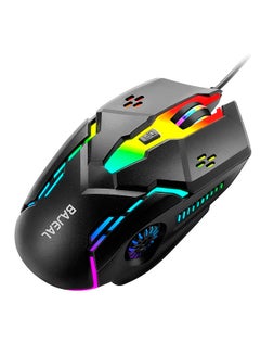 تسوق BAJEAL وD2 Wired Gaming Mouse Colorful RGB Gaming Mouse 6 Keys Ergonomic Mice 4-gear ...