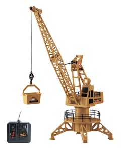 LB LB Remote Control Tower Crane Toy Construction Playset with 360 ...