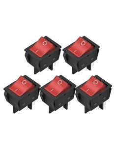 Generic 12V 30A Rocker Switch, 4 Pin Red LED Lighted Rocker Toggle ...