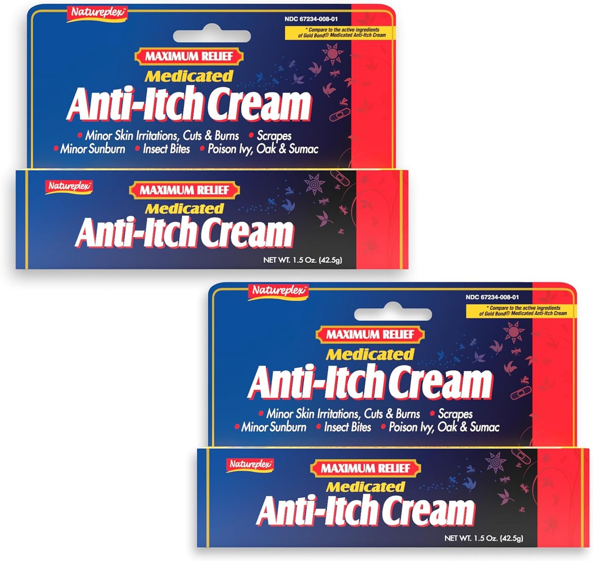 Natureplex Maximum Relief Medicated Anti-Itch Cream 1.5oz (2 Pack ...