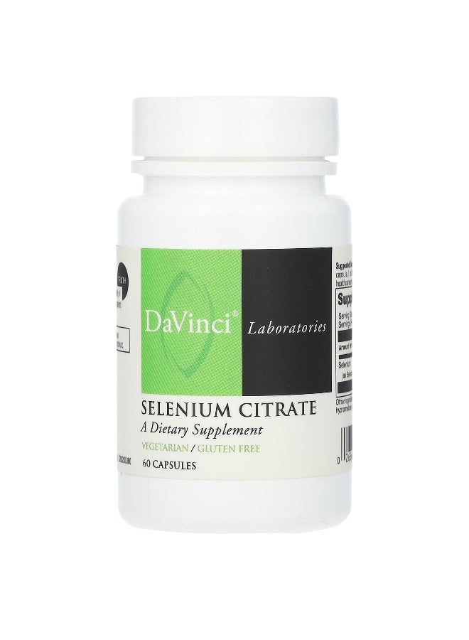 DaVinci Laboratories DaVinci Laboratories, Selenium Citrate, 200 mcg ...