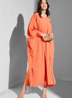 Namshi x Modanisa Cape Sleeve Tie Detail Abaya UAE | Dubai, Abu Dhabi