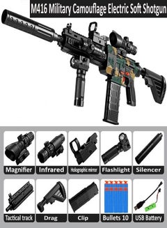 fashionhome M416 Camouflage Electric Burst Soft Bullets Assault Rifle ...