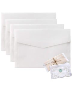 Oasisgalore Invitation Envelopes, 50 Pack of 4.9x6.89 Inch White ...