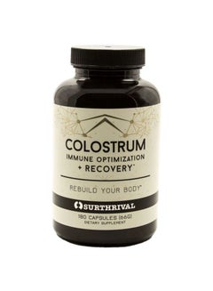 Surthrival Colostrum Powder Capsules (180 Count) Immune Optimization ...