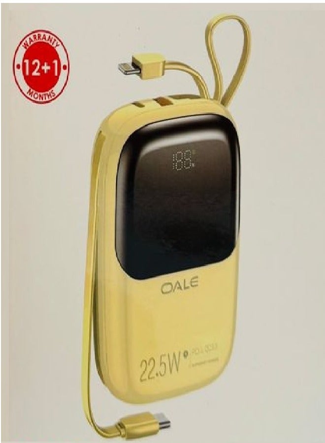 OALE OALE Mini-Size Power Bank 10000mAh, Quick Charge with Type-C ...