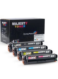 Majesty 203A Toner Cartridge Set for CF540A CF541A CF542A CF543A ...