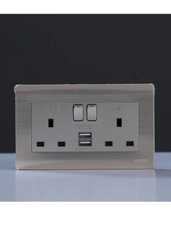 milano Milano 13A Twin Switched Socket With 2 Ports USB UAE | Dubai ...
