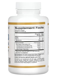 California Gold Nutrition Omega-3 Premium Fish Oil, 100 Fish Gelatin ...