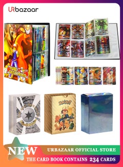 URbazaar 234 Pcs Pokemon Cards and holds 240 Cards Card Holder Binder- Including Vmax Rares V ...
