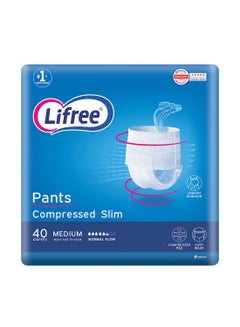 Lifree Slim Culotte Adult Diaper Pants, Medium Size, 3 Cup Absorbency ...