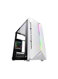 Gasin Desktop Computer Case, Chassis, White, Gaming Computer Case ...