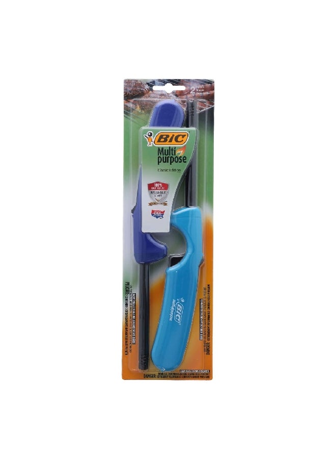 Bic 2-Piece Classic Edition Multi-Purpose Steel Utility Lighter ...