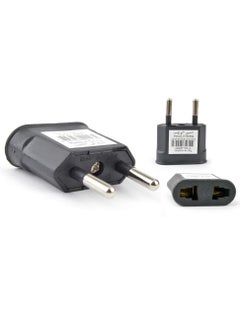 Terminator Adaptor 2 Round Pin to 2 Flat Pin [Black] UAE | Dubai, Abu Dhabi
