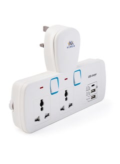 AK KEMCO Type C 2 Way Universal Multi Adapter with two USB and Type C ...