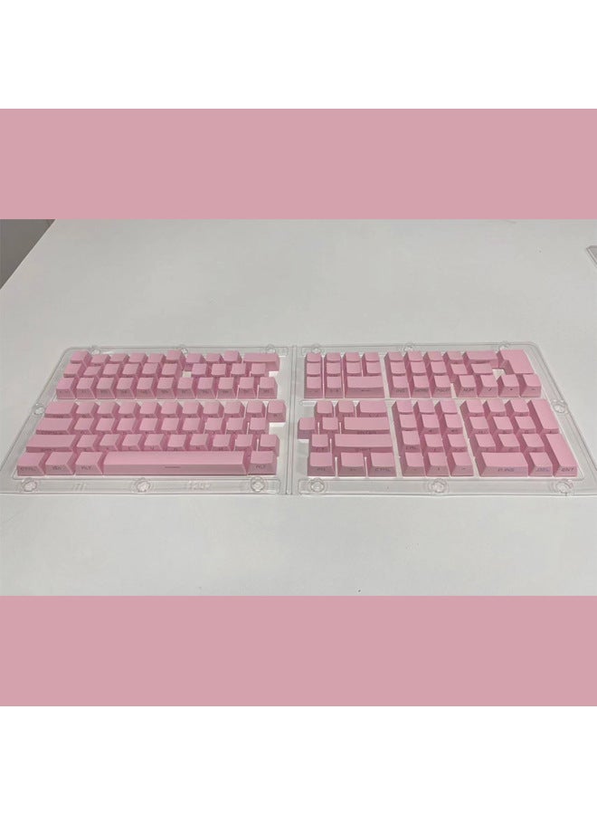 Generic Side-engraved 131-key Mini Full Set Transparent Red Blue Side ...