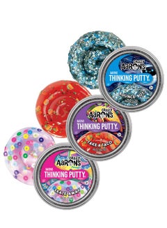 Matty's Toy Stop Crazy Aaron'S Putty Mini Tins Bounce Bot, Skate Away & Take-A-Taco Gift Set ...