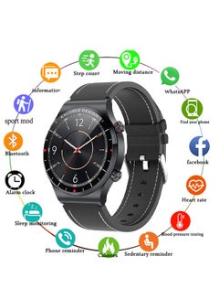 Black Tiger smart watch circular Touch Screen with buttons with the ...