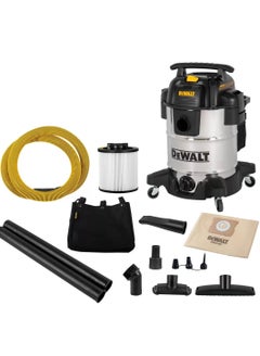 DEWALT Industrial Wet & Dry Vacuum Cleaner 38L with 2.1m Hose DXV38S ...