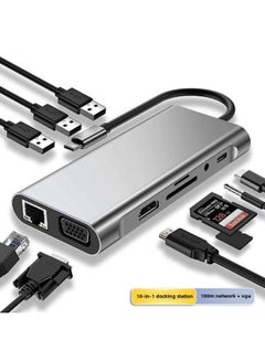 Generic Eight-in-one Docking Station Type-c Network Port Usb Multi-port ...